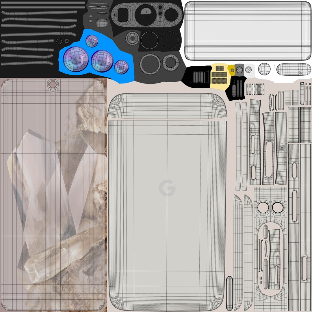 3D Google Pixel 8 Pro Porcelain - TurboSquid 2139360