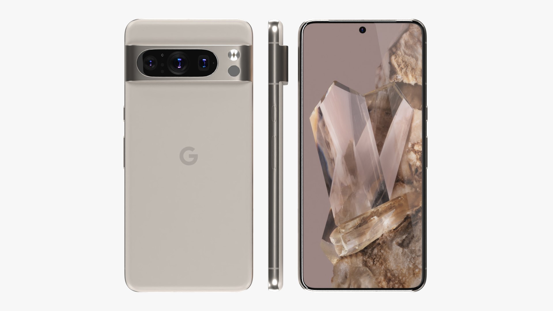 3D Google Pixel 8 Pro Porcelain - TurboSquid 2139360