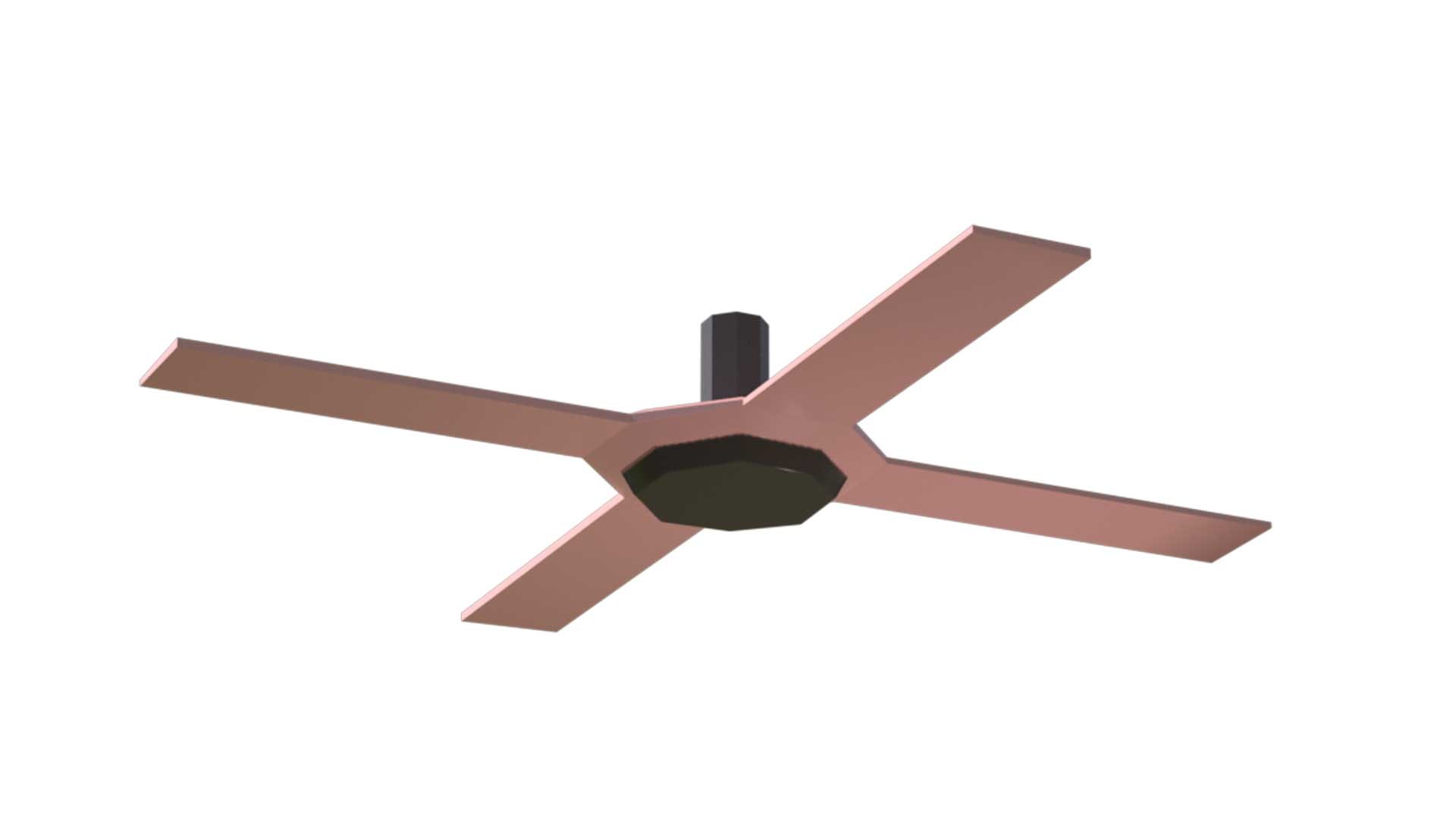 3D Low Poly Ceiling Fan 3D Model - TurboSquid 2288581