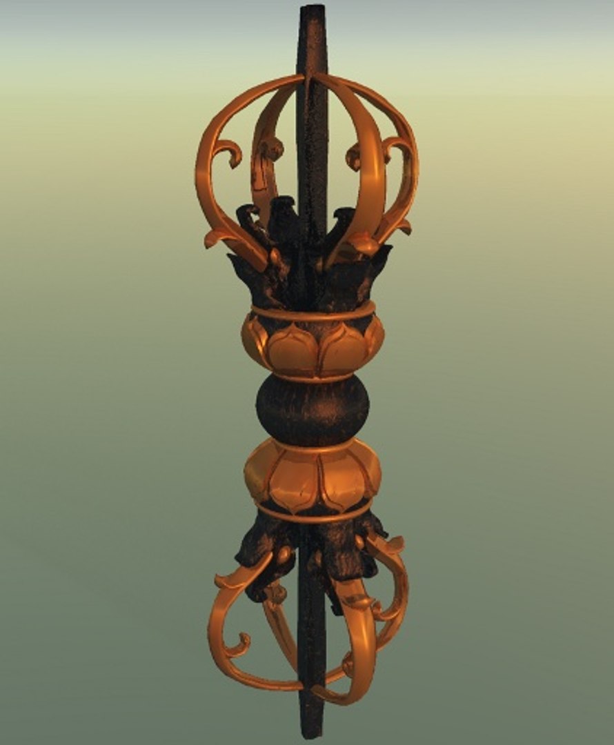 Tibetan Dorje 3d Obj