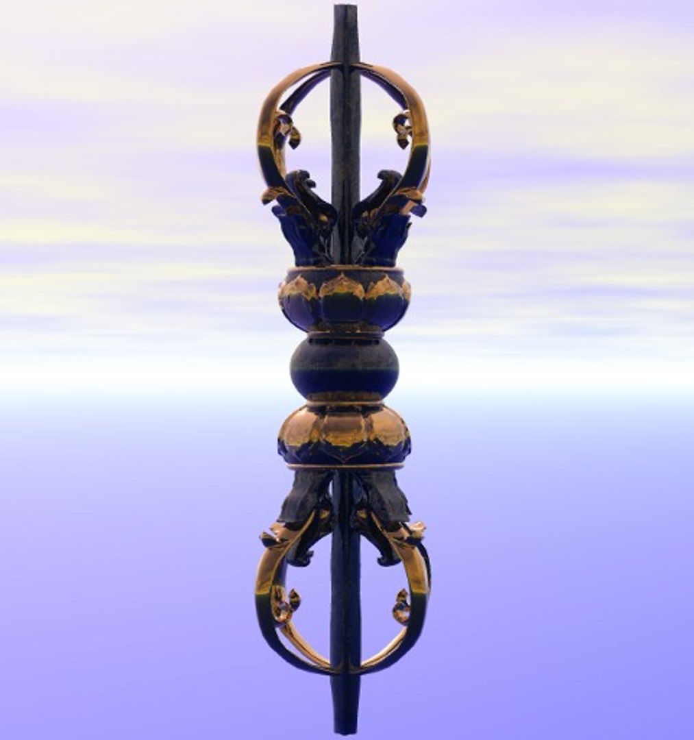 Tibetan Dorje 3d Obj