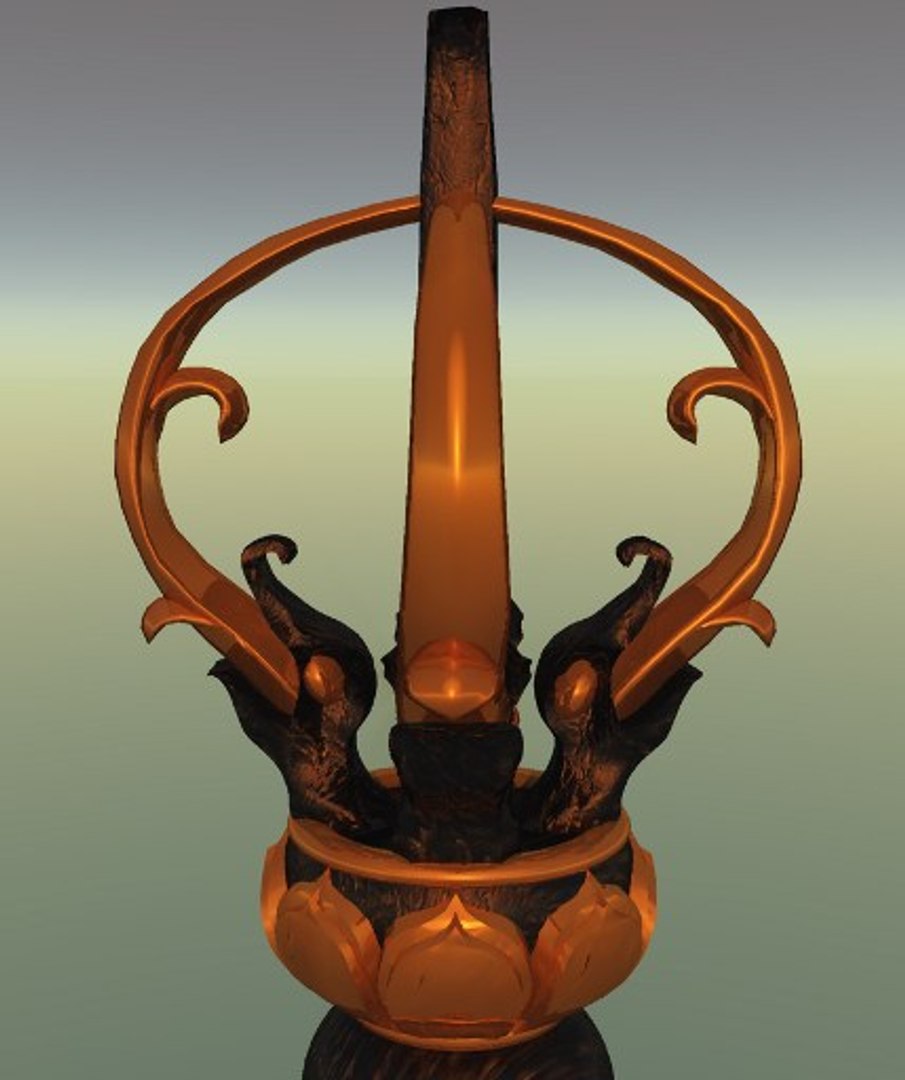 Tibetan Dorje 3d Obj