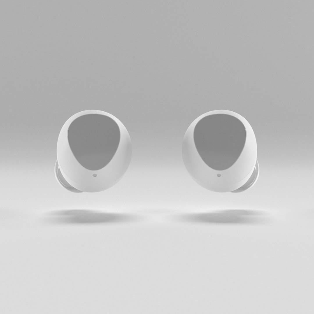 3D Model Samsung Galaxy Buds White - TurboSquid 1440367
