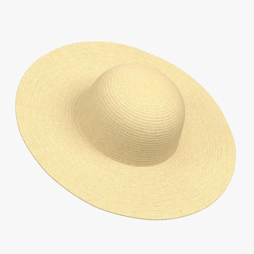 3D Model Straw Hat - TurboSquid 2399921