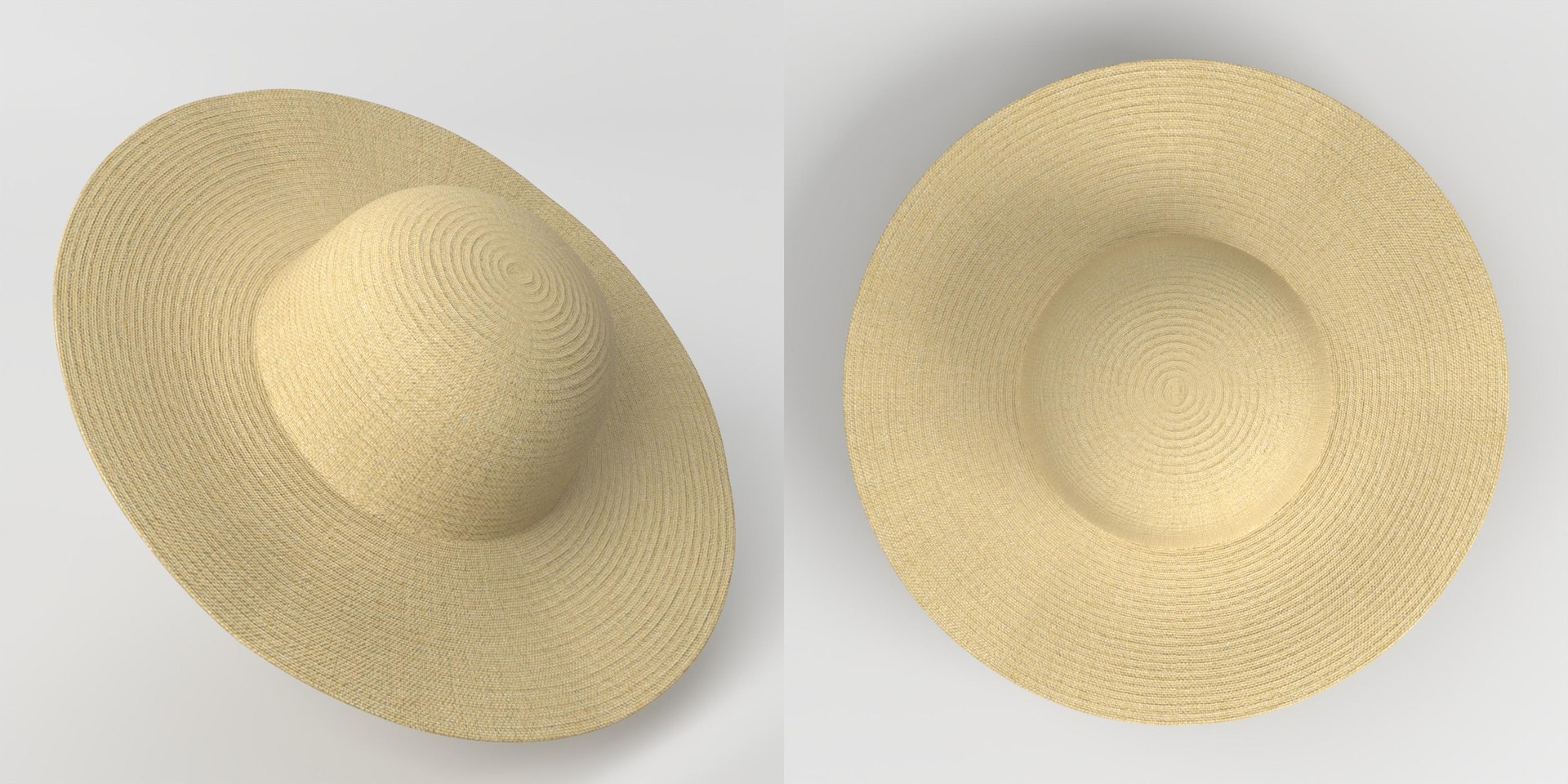 3D Model Straw Hat - TurboSquid 2399921