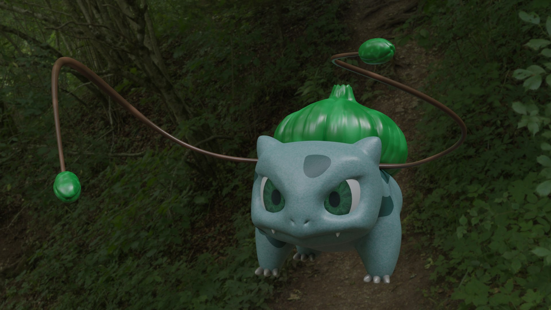 3D Bulbasaur And Pokeballs - TurboSquid 1723126