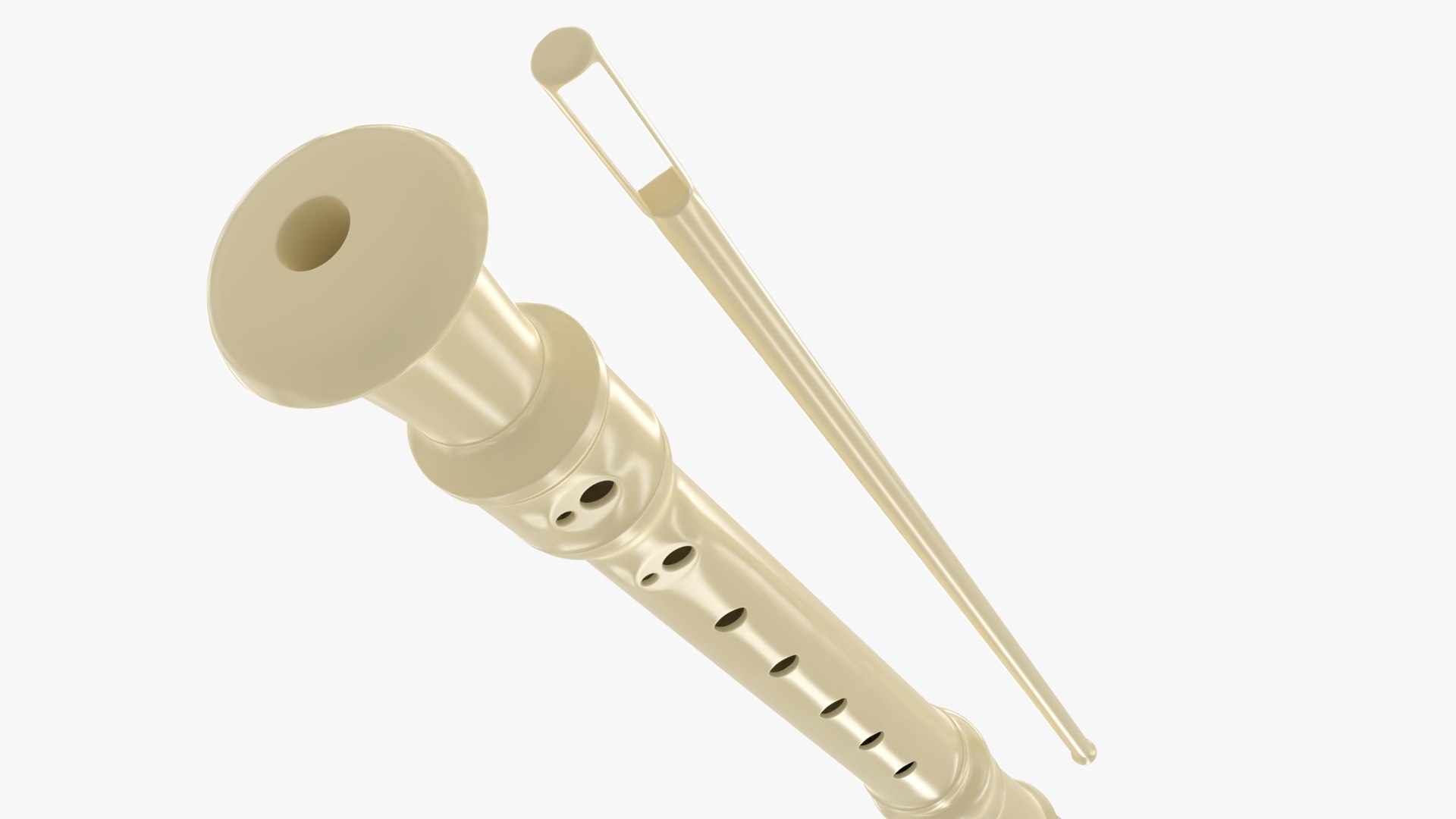 3D Flute Cleaning Rod - TurboSquid 1647725