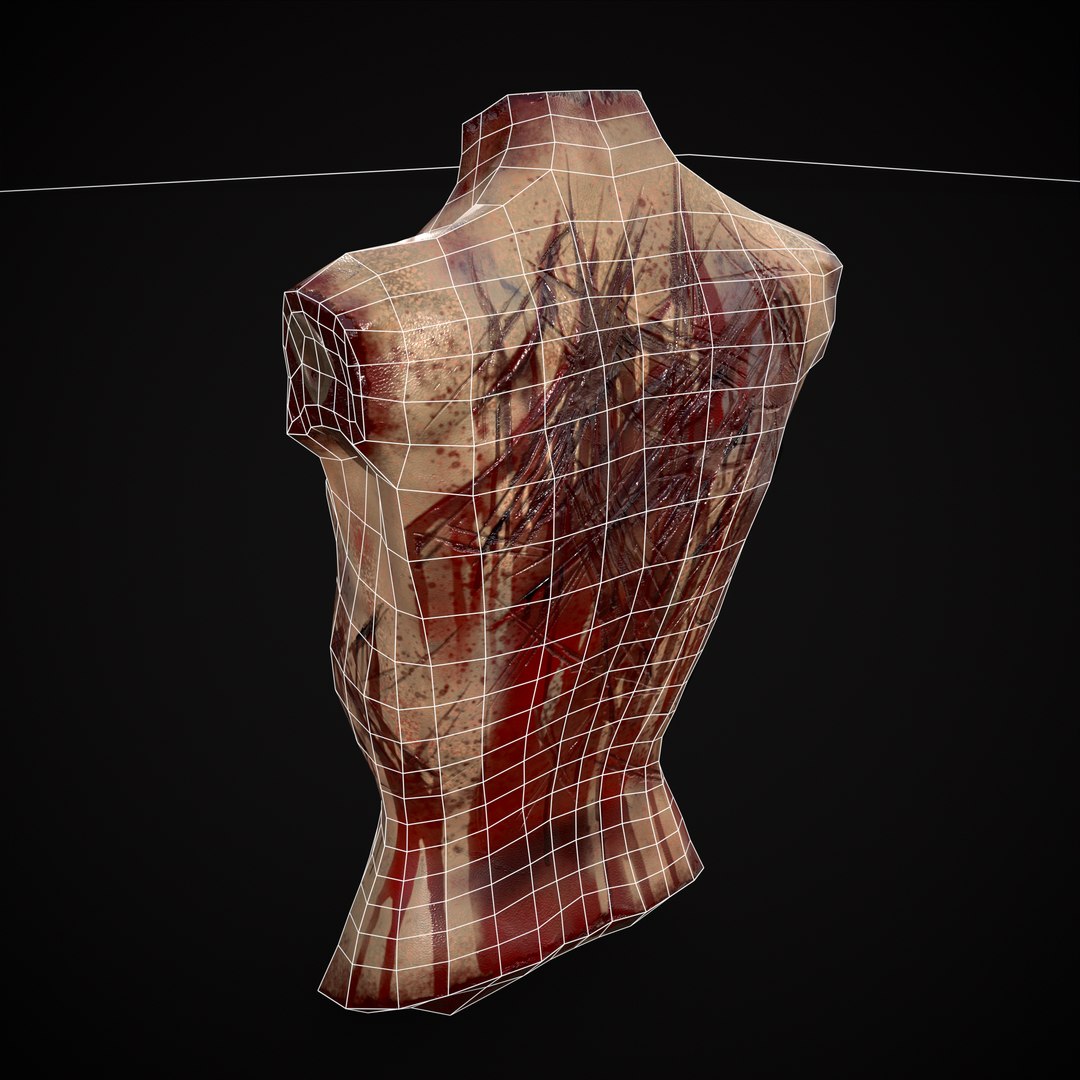 3D Severed Male Torso - TurboSquid 2186619