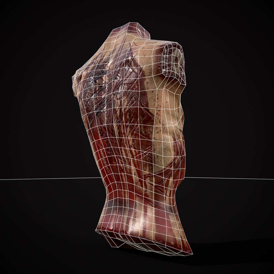 3D Severed Male Torso - TurboSquid 2186619