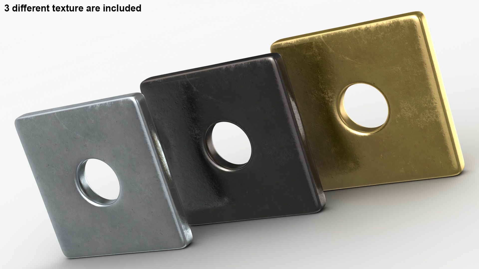 Square Washer 3D Model - TurboSquid 1646269