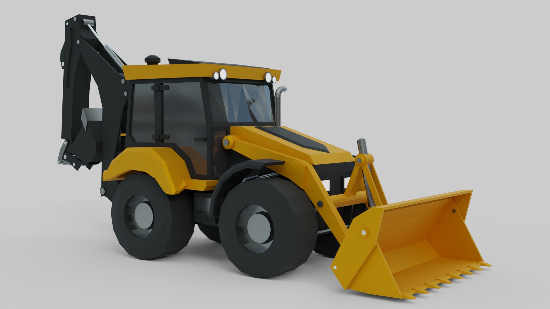 Backhoe Loader - Heavy Vehicle 3D - TurboSquid 2421923