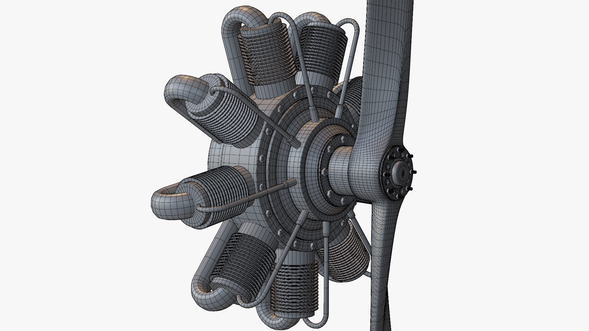 3D Vintage Wooden Airplane Propeller Model - TurboSquid 2333252