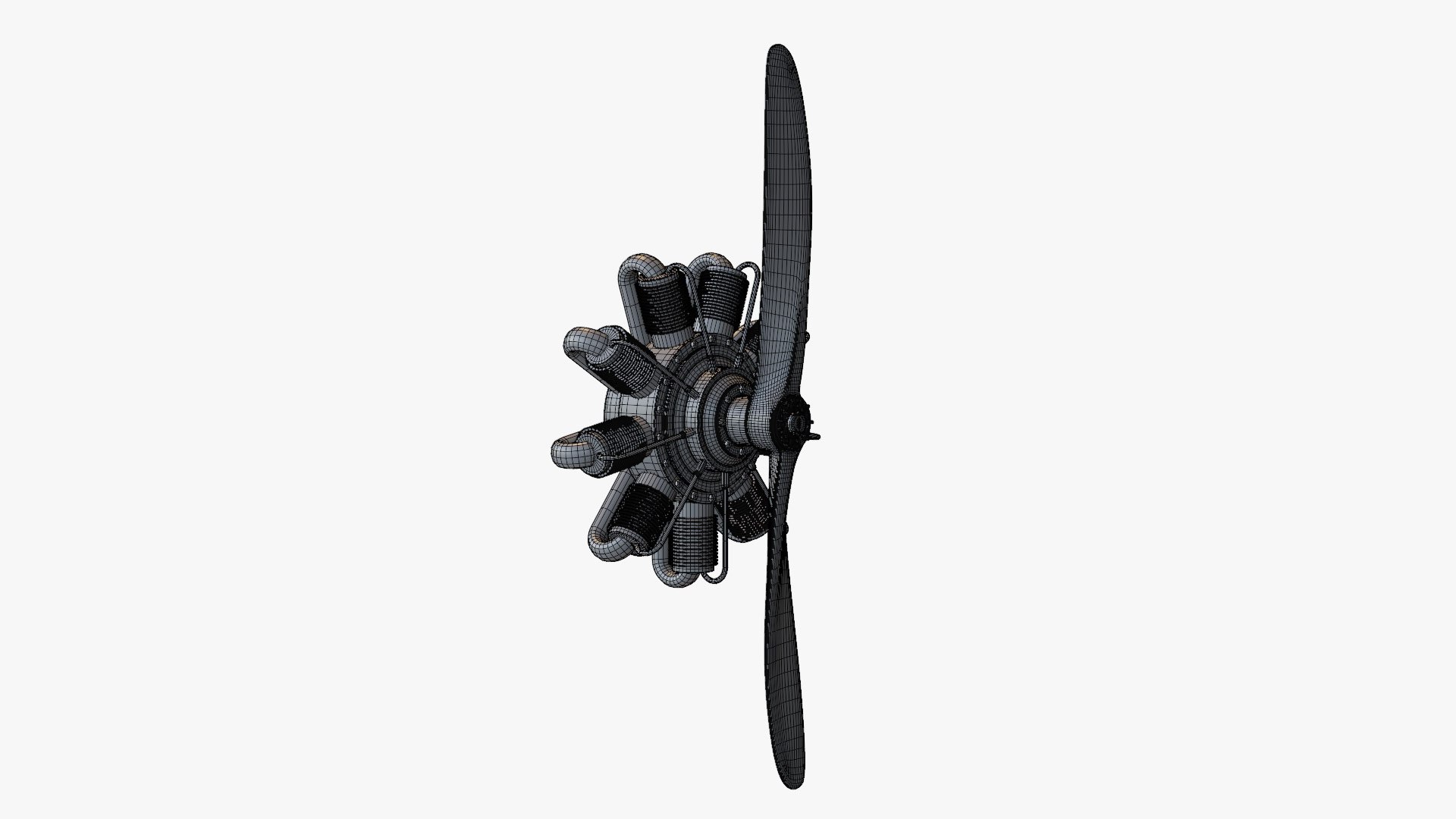 3D Vintage Wooden Airplane Propeller Model - TurboSquid 2333252