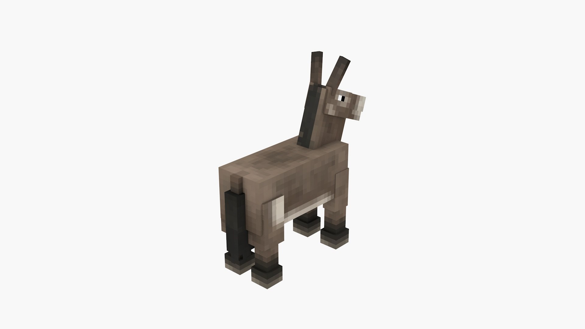 3D Donkey Minecraft - TurboSquid 2347421
