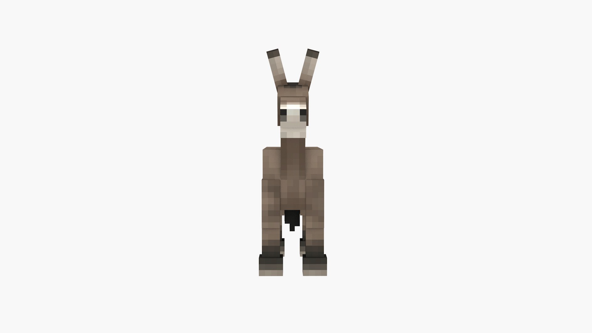 3D Donkey Minecraft - TurboSquid 2347421
