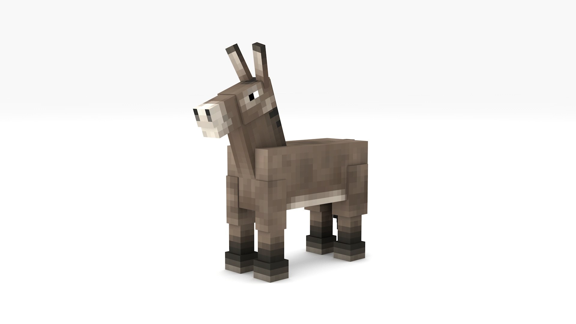 3D Donkey Minecraft - TurboSquid 2347421