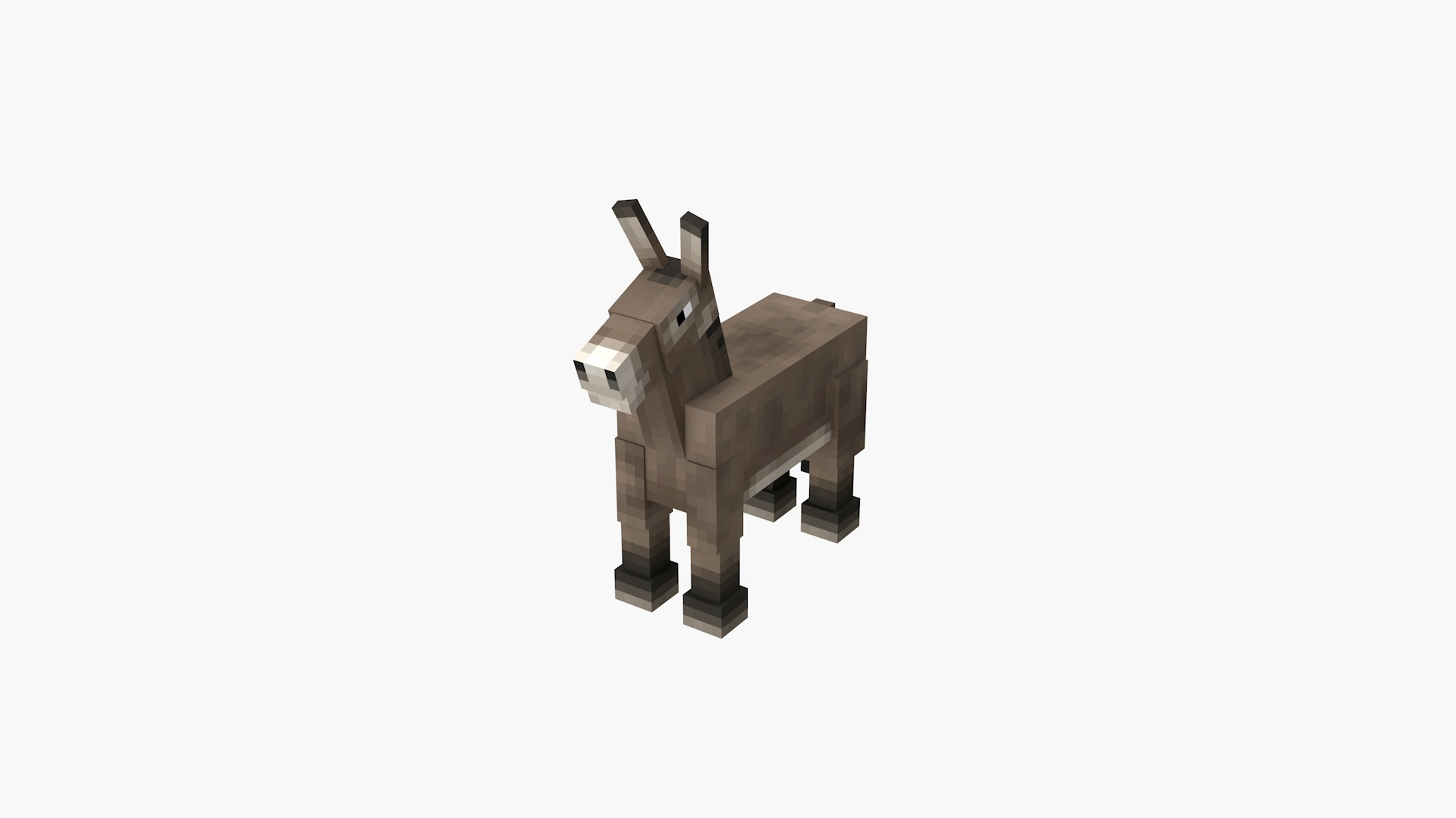 3D Donkey Minecraft - TurboSquid 2347421