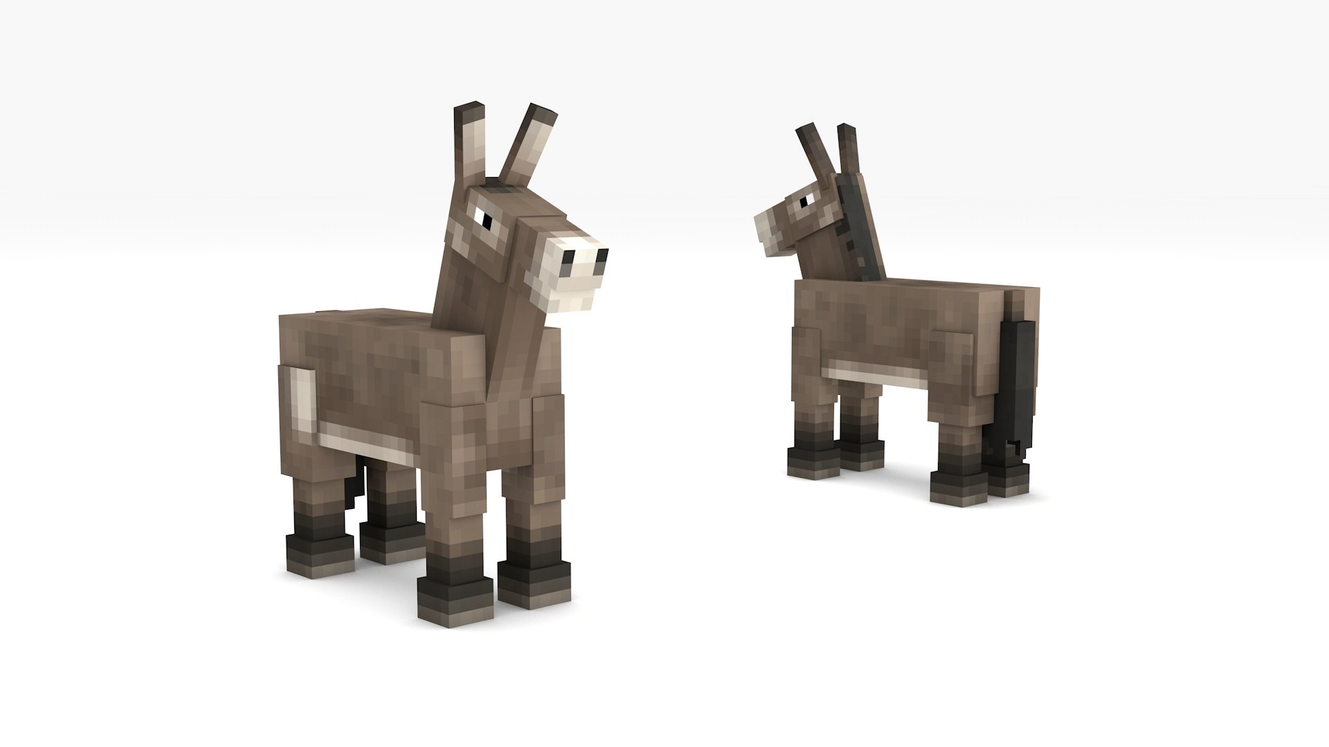 3D Donkey Minecraft - TurboSquid 2347421
