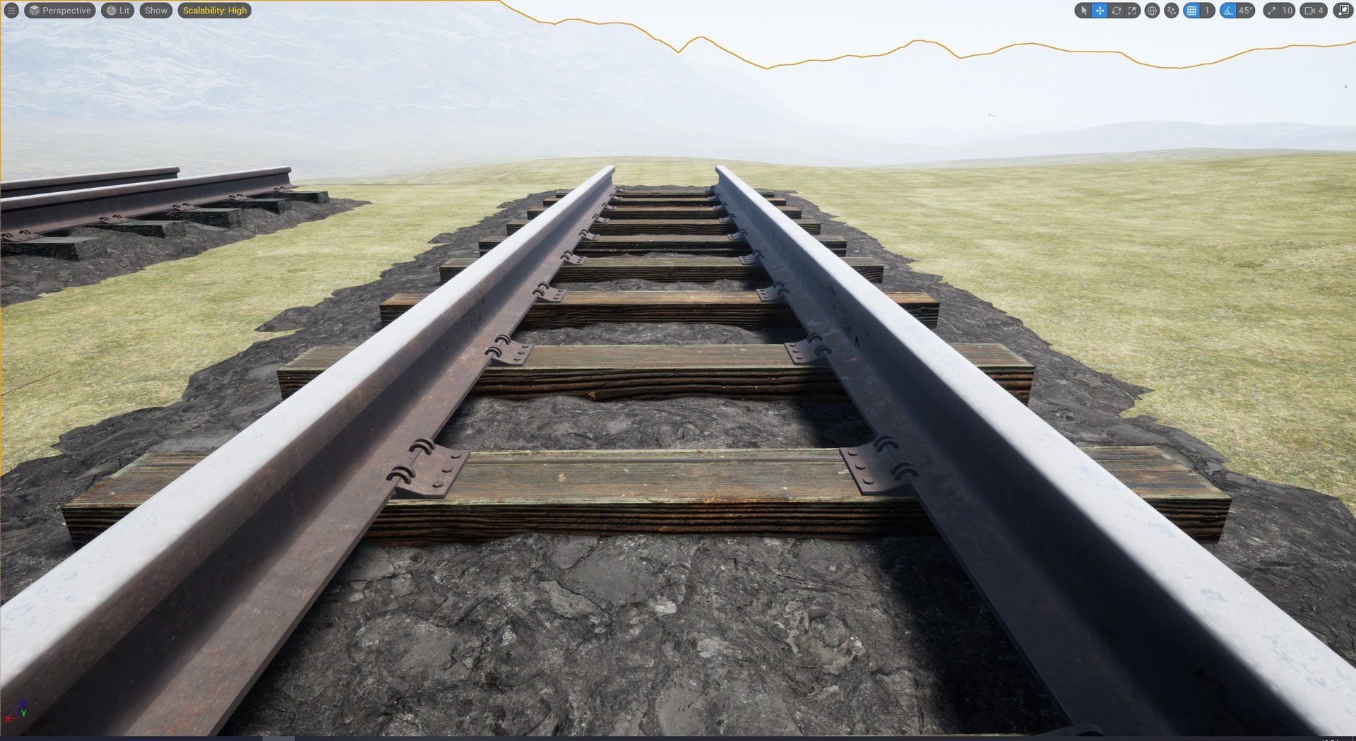 3D Railroad Tracks - TurboSquid 1974946