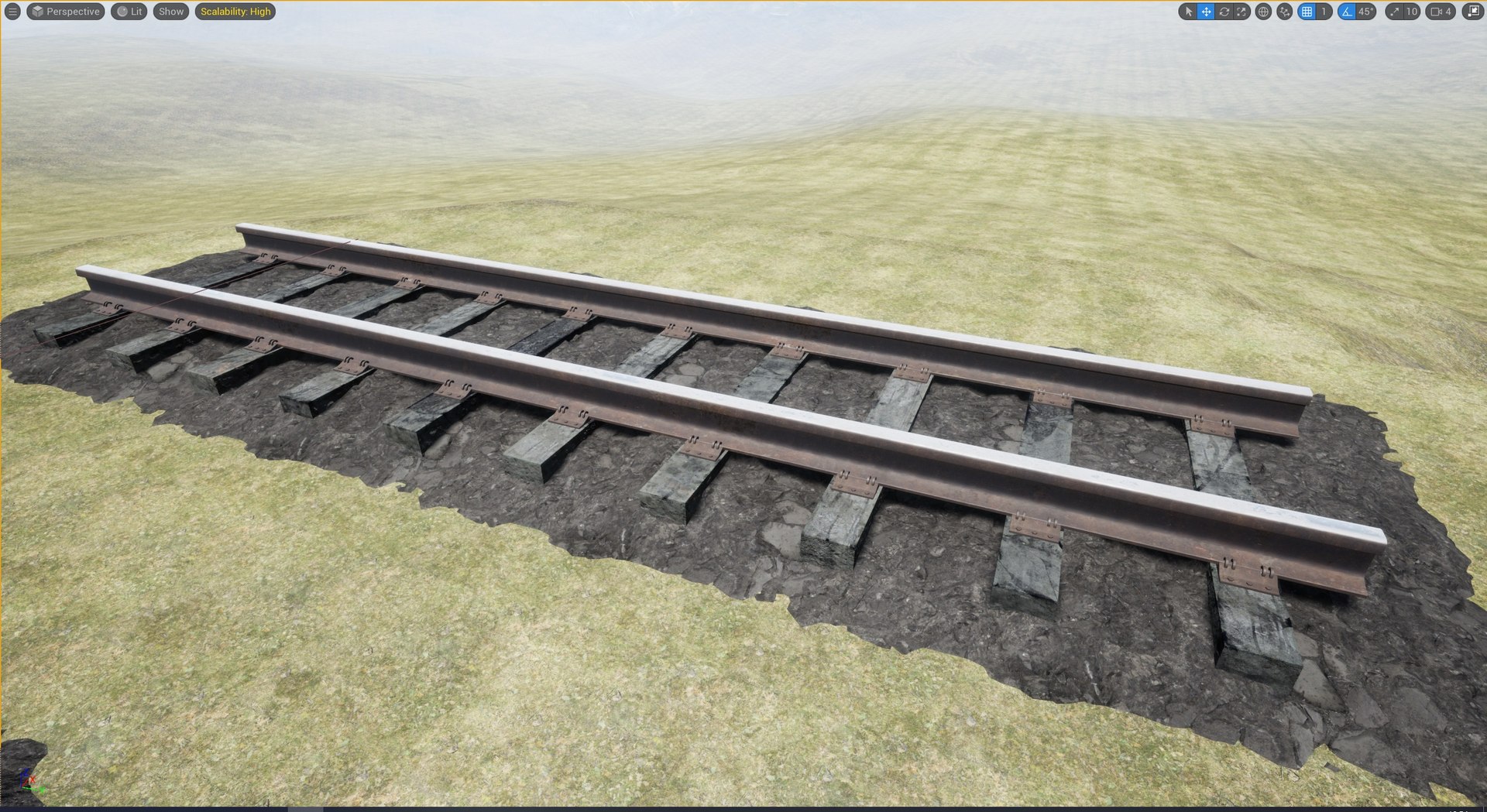 3D Railroad Tracks - TurboSquid 1974946
