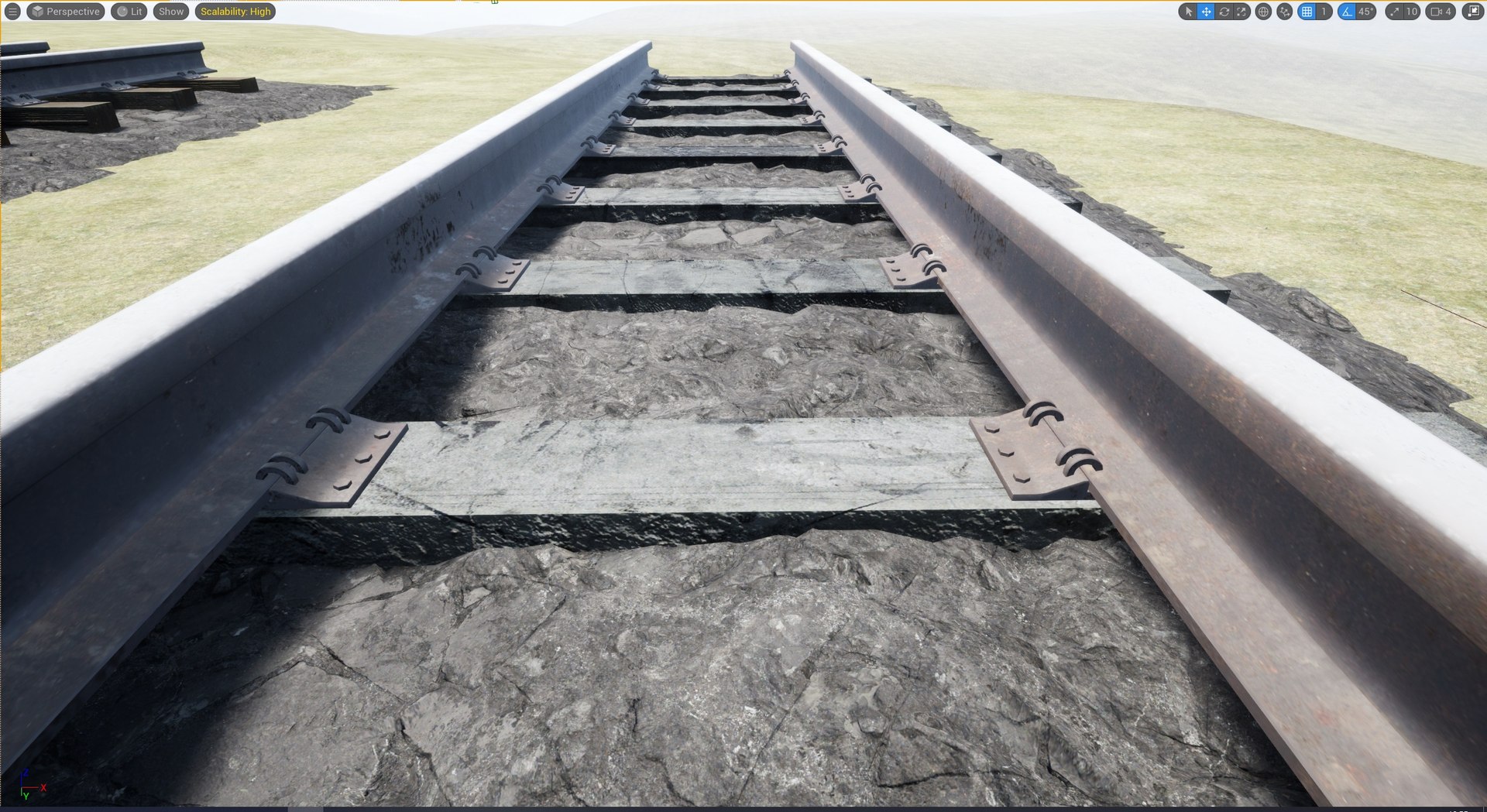 3D Railroad Tracks - TurboSquid 1974946