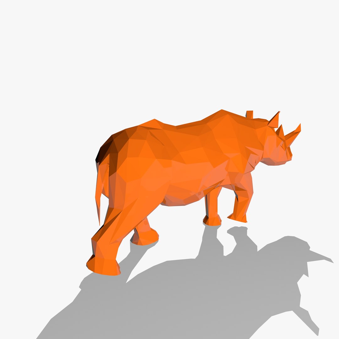 3d Model Of Rhino Style