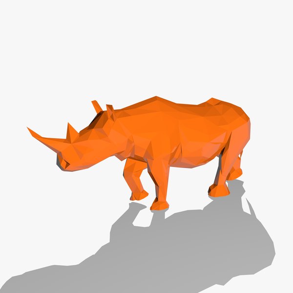 modelo 3d Rhino Low Poly - TurboSquid 798084