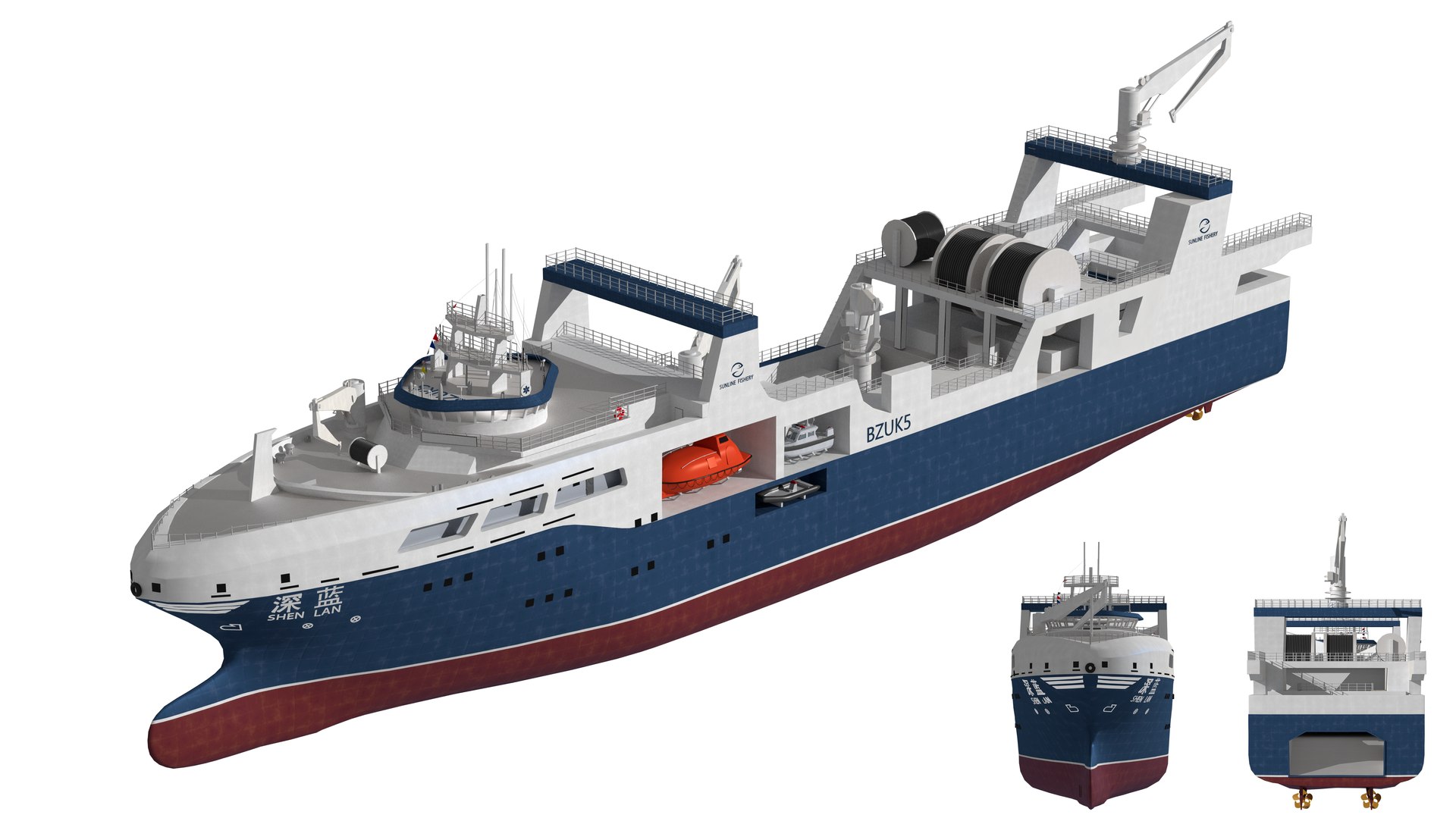 Deep Blue A Fishery Harvesting And Processing Vessel Research Vessel ...