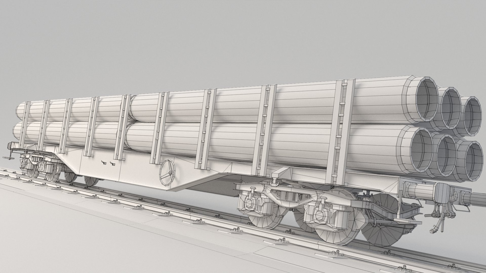 Train Pipes 3D - TurboSquid 1524037