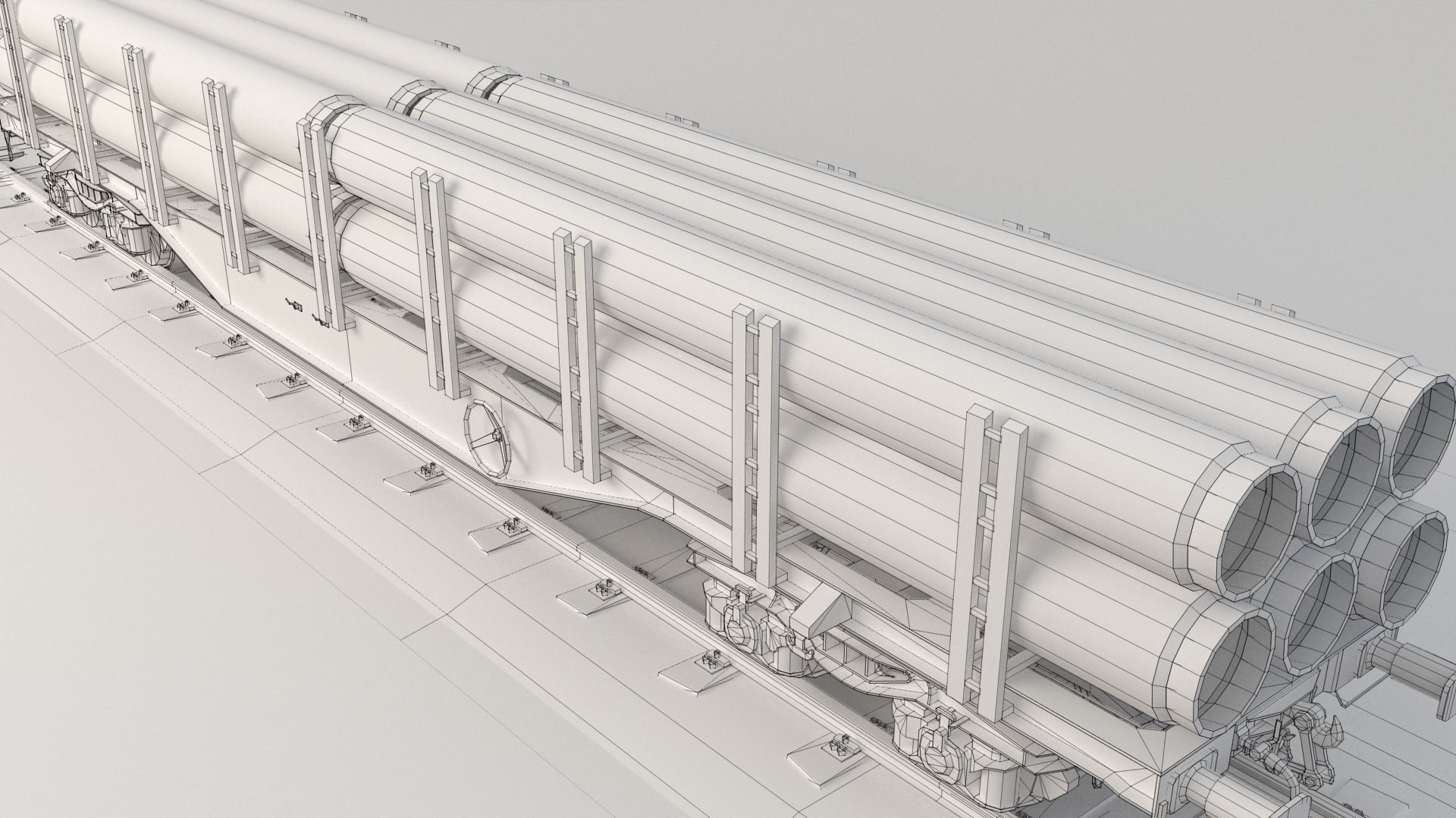 Train Pipes 3D - TurboSquid 1524037