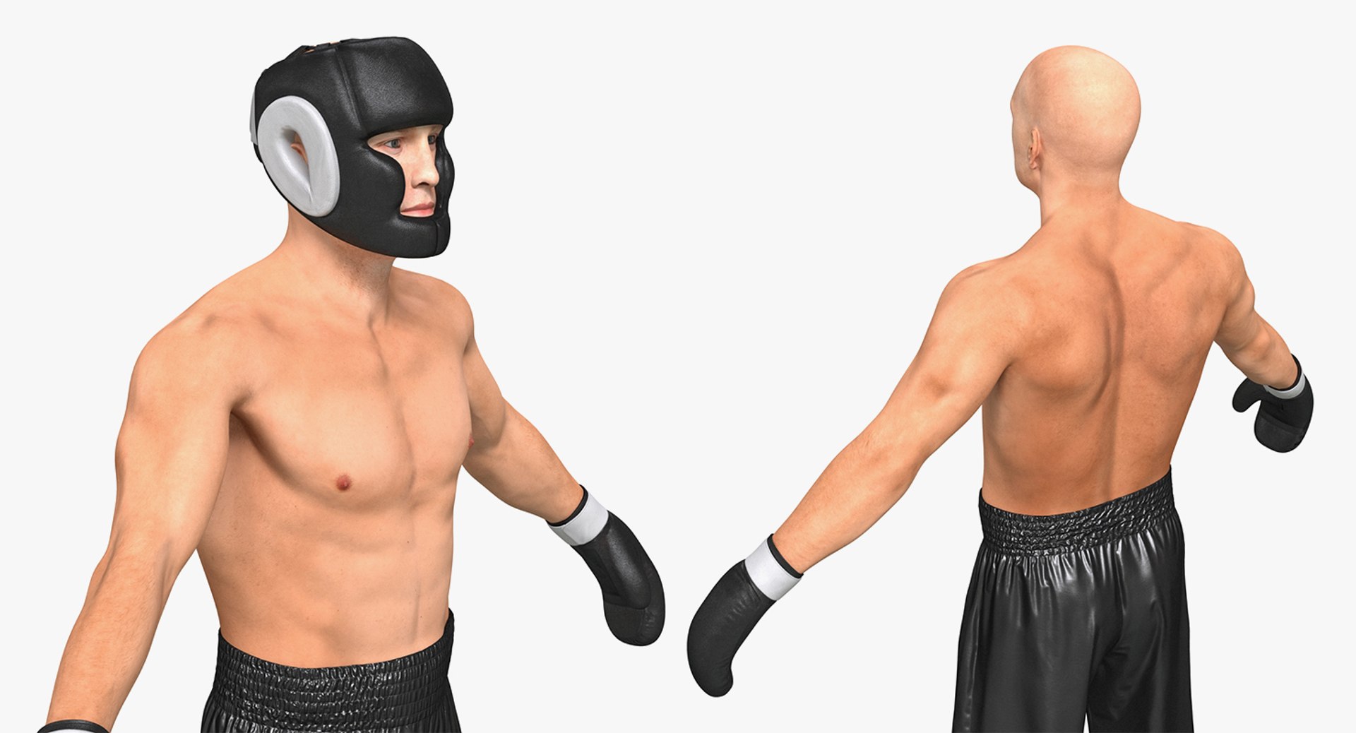 3D Model Boxers Adult Man - TurboSquid 1394816