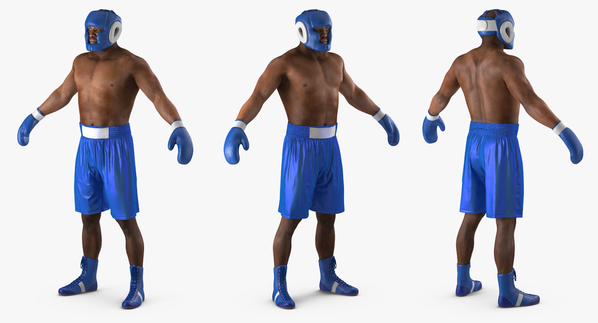 3D Model Boxers Adult Man - TurboSquid 1394816