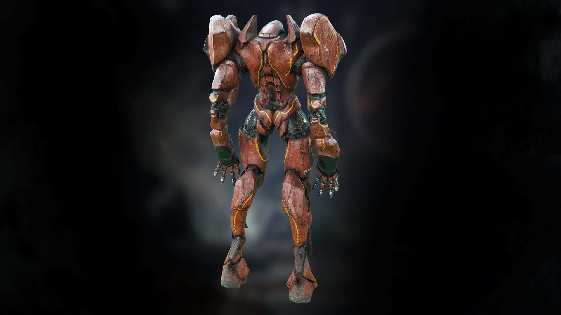 3D Giant Red Mecha - Game Ready Robot - TurboSquid 1754941