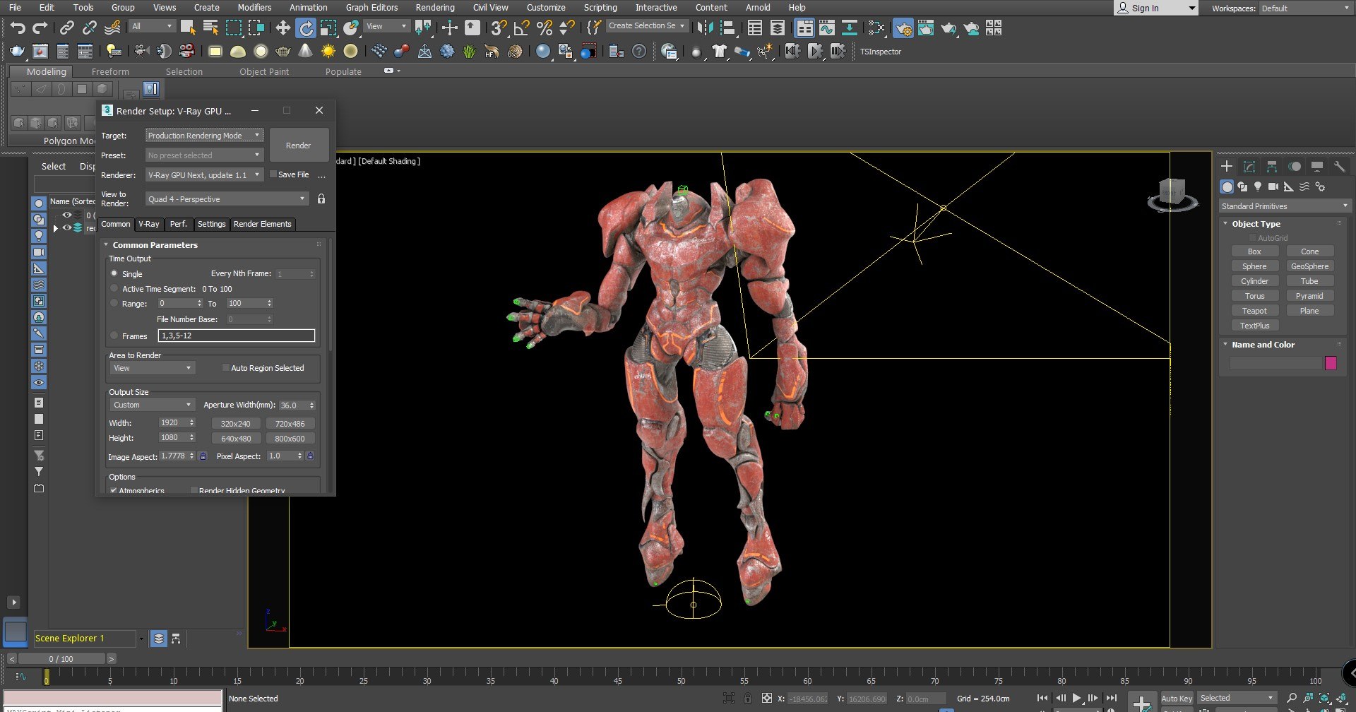 3D Giant Red Mecha - Game Ready Robot - TurboSquid 1754941