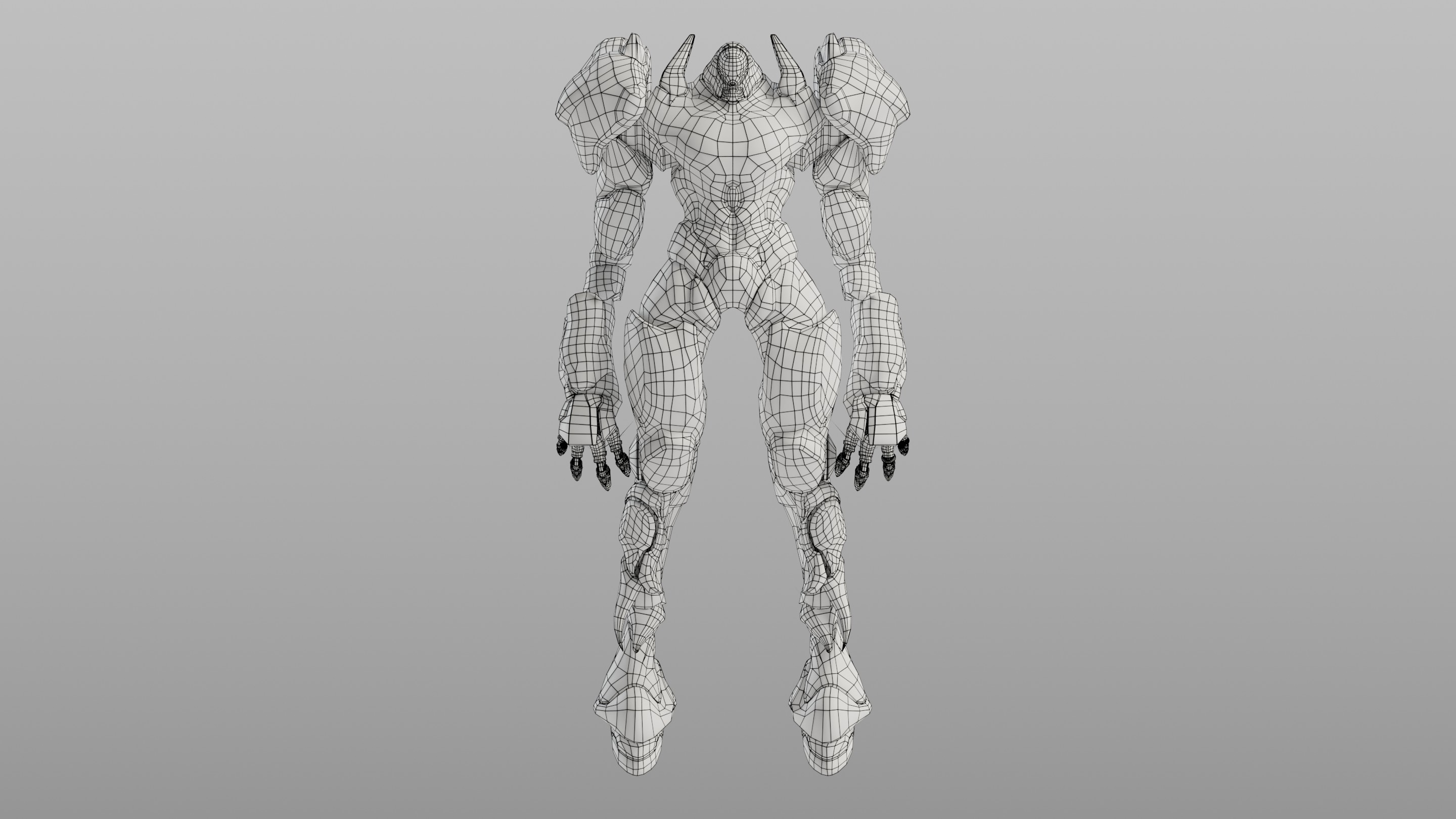 3D Giant Red Mecha - Game Ready Robot - TurboSquid 1754941