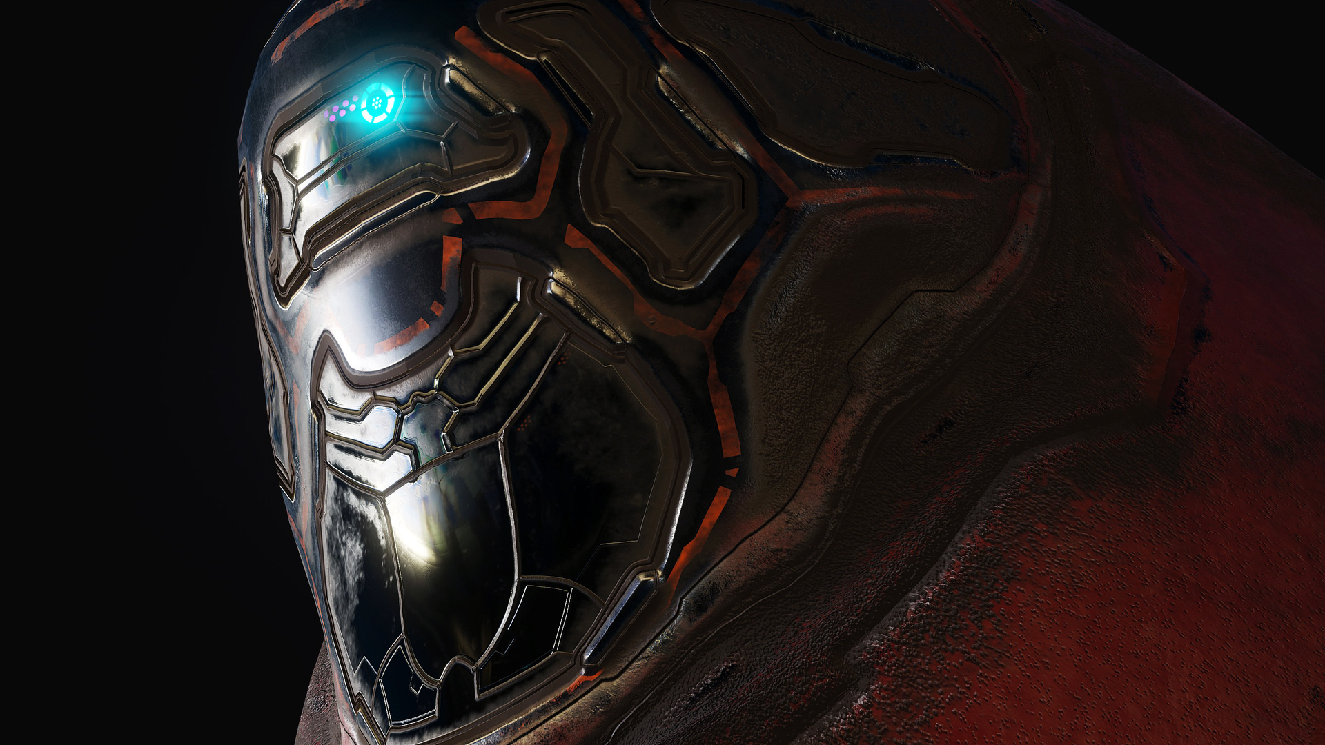 3D Giant Red Mecha - Game Ready Robot - TurboSquid 1754941