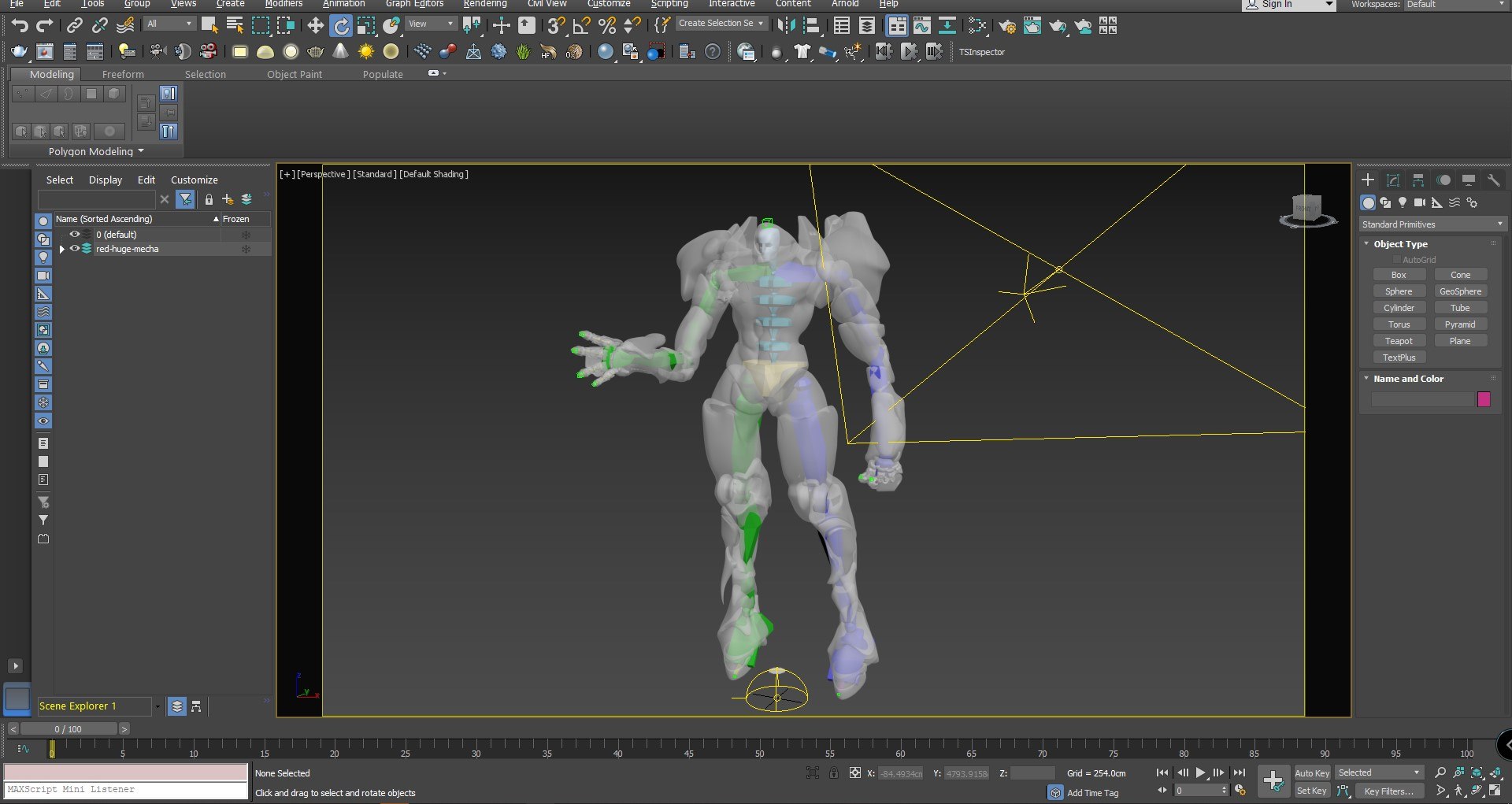 3D Giant Red Mecha - Game Ready Robot - TurboSquid 1754941
