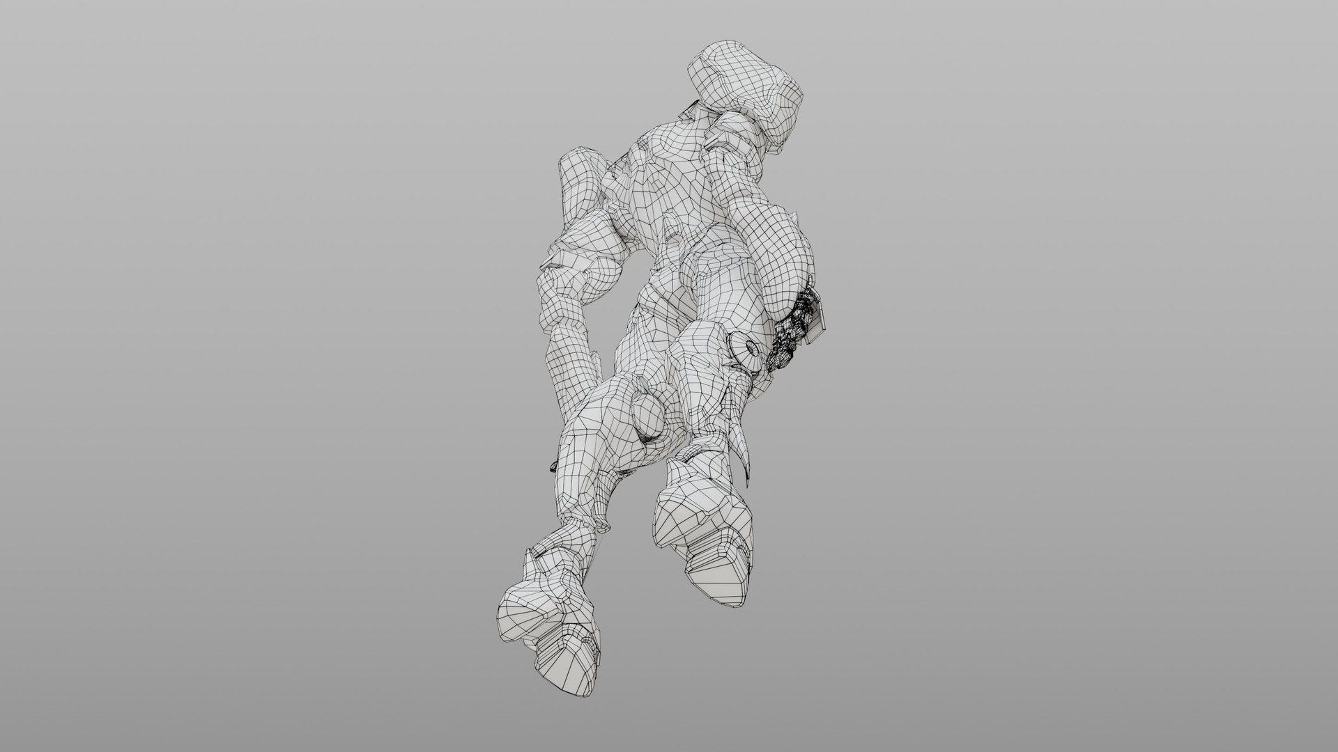 3D Giant Red Mecha - Game Ready Robot - TurboSquid 1754941