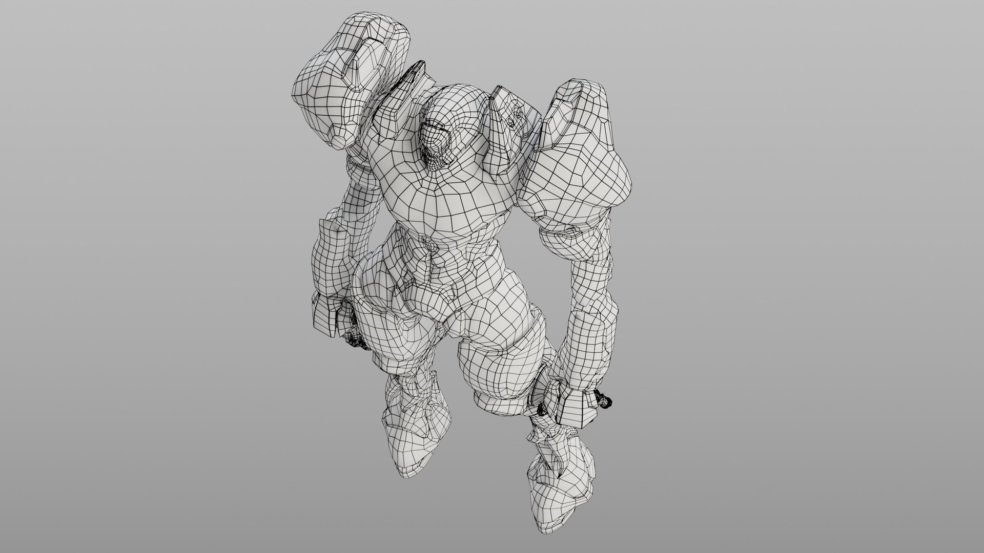 3D Giant Red Mecha - Game Ready Robot - TurboSquid 1754941