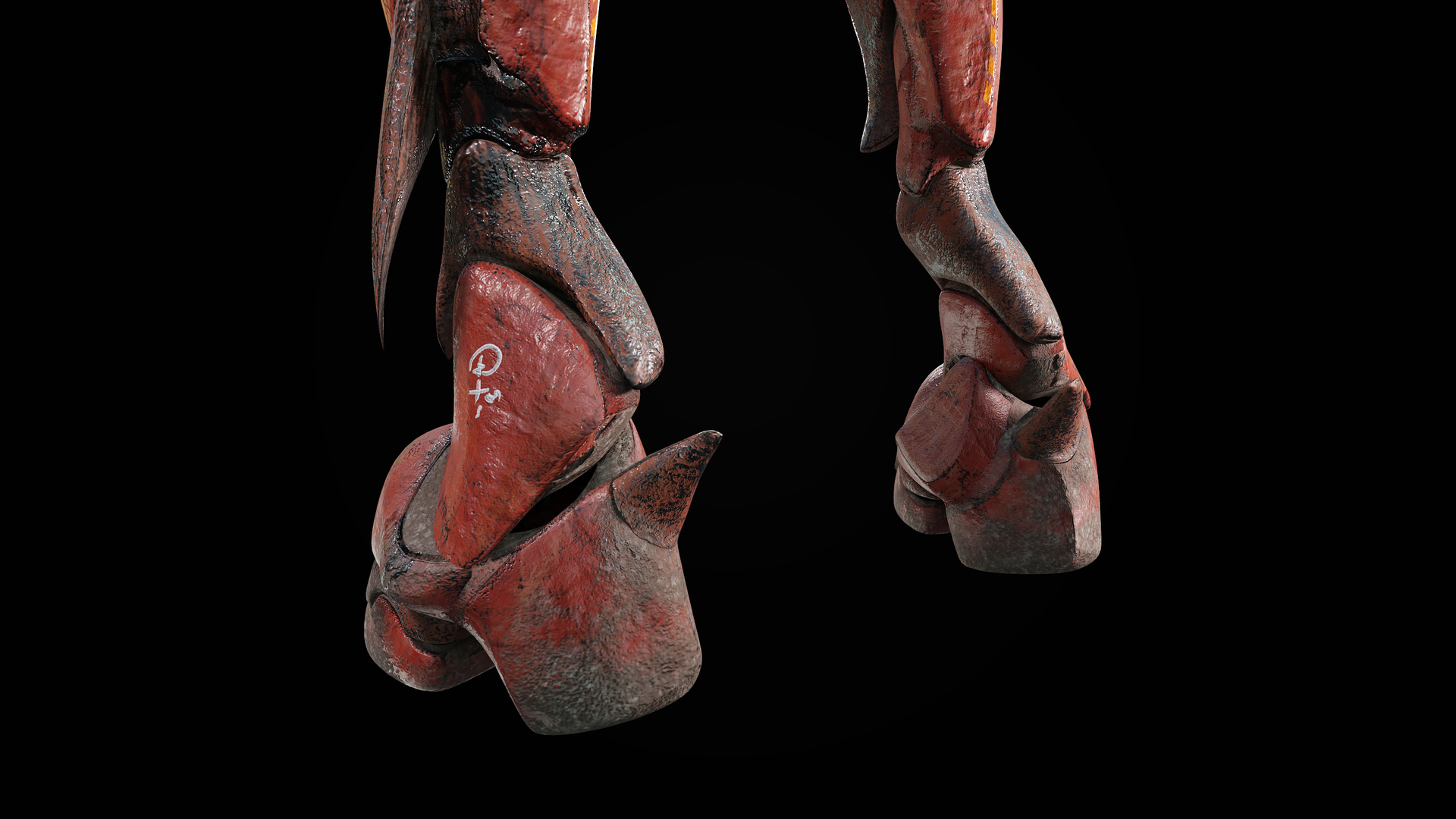 3D Giant Red Mecha - Game Ready Robot - TurboSquid 1754941