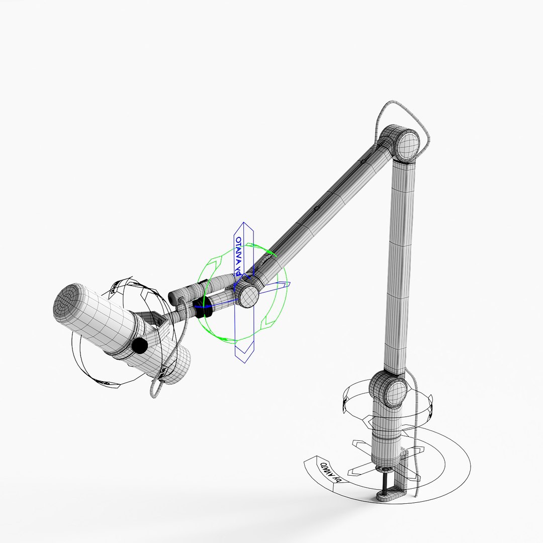 Microphone Shure Boom Arm Blue 3D - TurboSquid 1851413