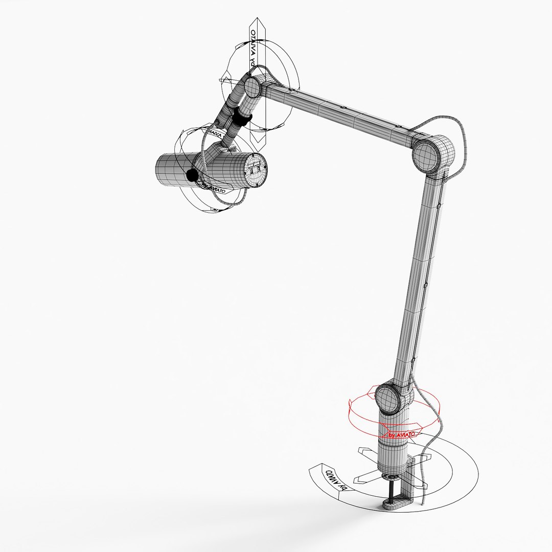 Microphone Shure Boom Arm Blue 3D - TurboSquid 1851413
