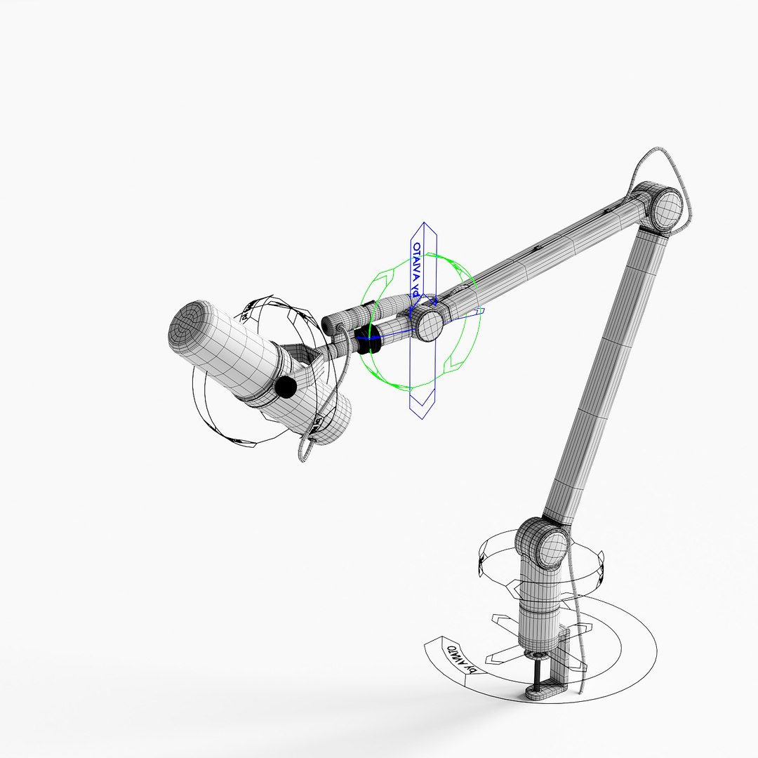 Microphone Shure Boom Arm Blue 3D - TurboSquid 1851413