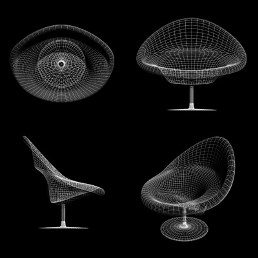 Artifort Chair Design Pierre Paulin 3d Model