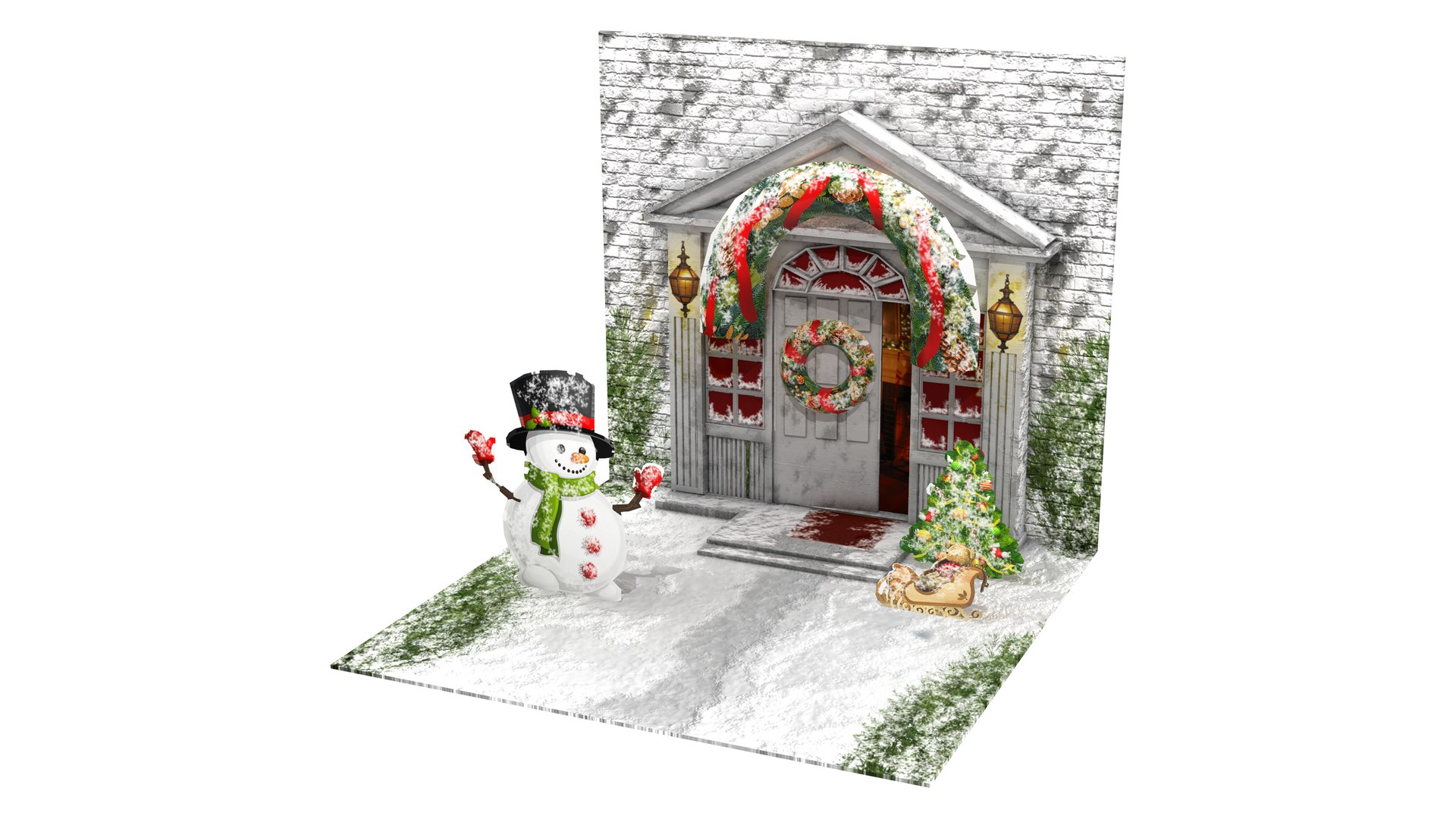 3D Model 3D Christmas Card - TurboSquid 1824545