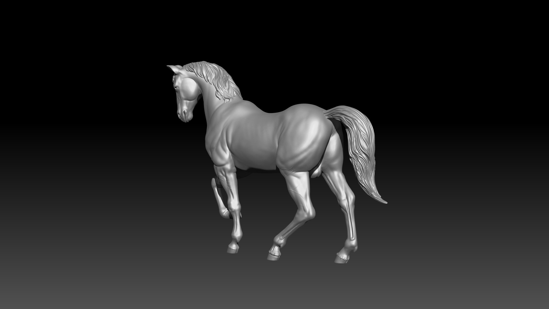 3D Horse Model For 3D Printing 3D Model - TurboSquid 2327458