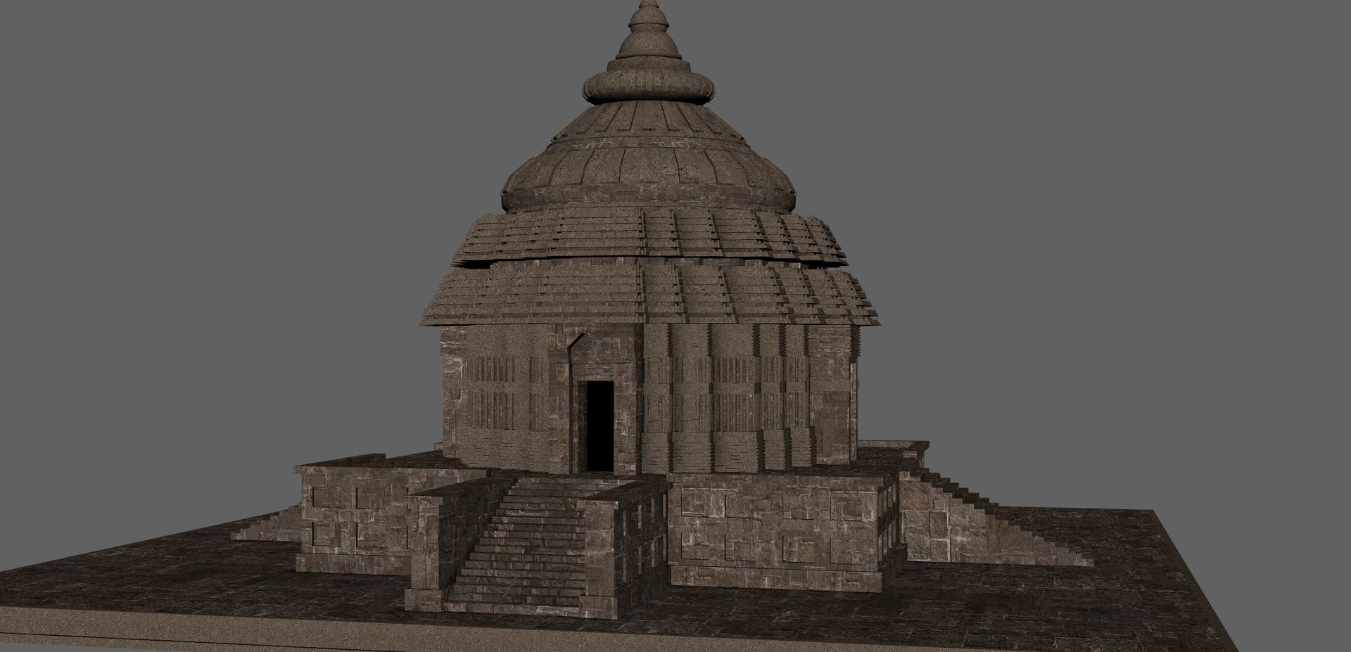 3D Model Ancient Indian Kornak Building - TurboSquid 2323679