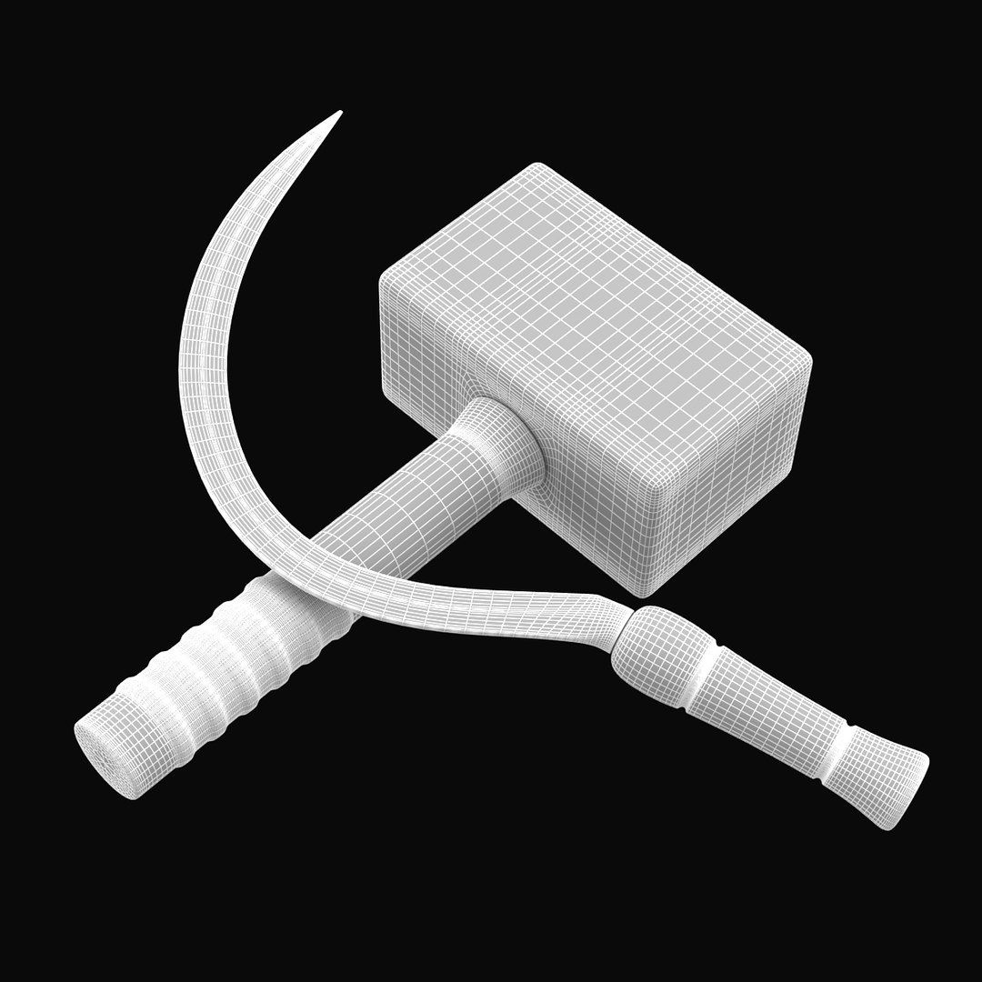 3d Hammer Sickle Model