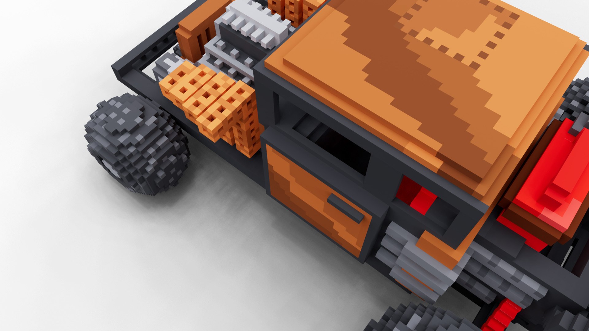 3D Voxel Hotrod Car - TurboSquid 1989239