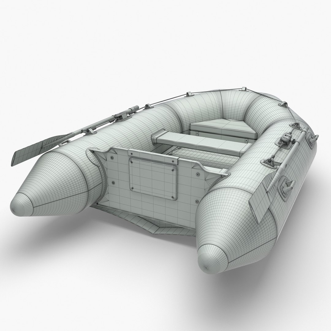 Inflatable Boat 3d Model